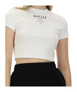 ROTATE BY BIRGER CHRISTENSEN Logo Short-sleeved T-shirt