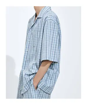 Bottega Veneta Cotton And Silk Check Pajama Shirt