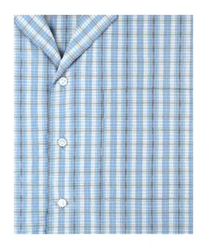 Bottega Veneta Cotton And Silk Check Pajama Shirt