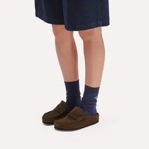BIRKENSTOCK Naples Wrapped Suede Mules