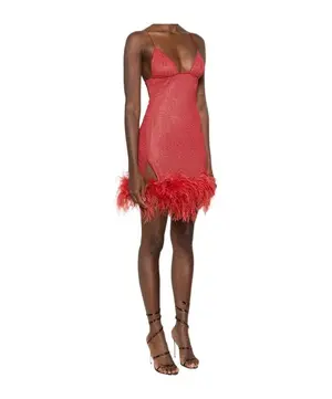Oseree Spaghetti-strap Dress - Brown