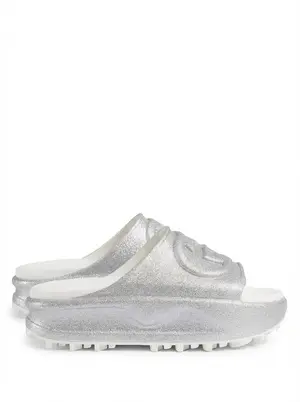 Gucci Interlocking G Platform Slides