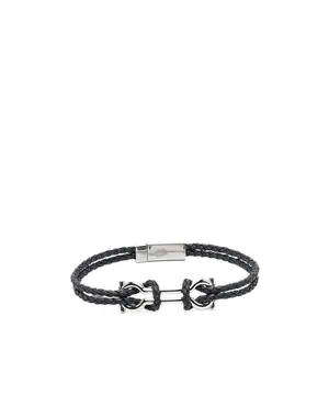 FERRAGAMO Woven Bracelet - Black