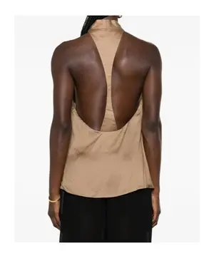 TOM FORD Sleeveless Bow Detail Open Back Cover-up