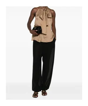 TOM FORD Sleeveless Bow Detail Open Back Cover-up - Nude