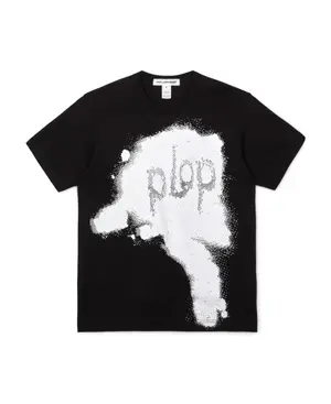Comme Des Garçons Print Short Sleeve T-shirt - Black
