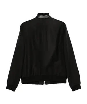 TOM FORD Leather-trimmed Bomber Jacket