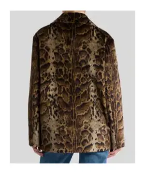 Etro Cropped Velvet Coat With Leopard Motif