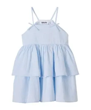 MOLO Chelsea Striped Cotton Dress - Blue