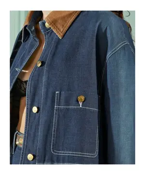 Gucci Corduroy Collar Denim Jacket