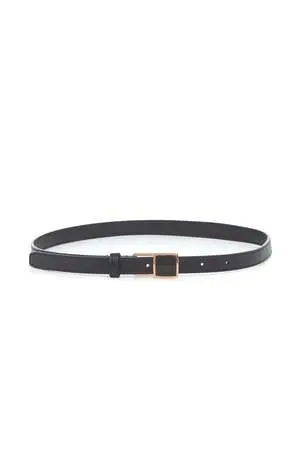 Gabriela Hearst Nina Stone Belt In Leather - Black