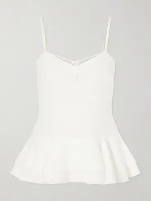 Alexander Mcqueen Peplum Camis Tanks For Women
