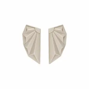 GISSA BICALHO Neutrals Handmade Acrylic Earring Papyrus Clay - Yellow