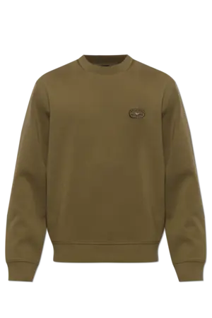 Emporio Armani Sweatshirt With Embossed Logo - Green
