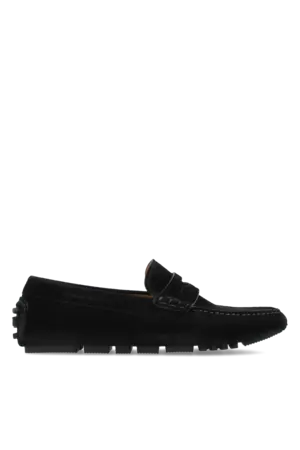 Emporio Armani Suede Loafers - Black