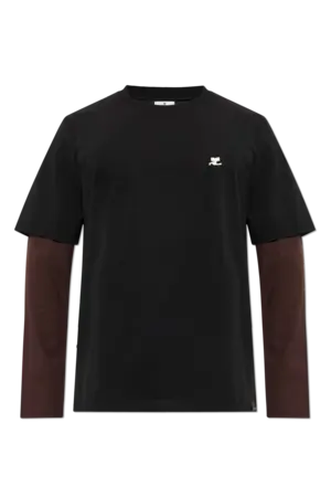 COURREGES Long Sleeve T-shirt - Black