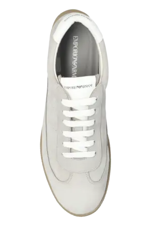 Emporio Armani Suede Low-top Lace-up Sneakers