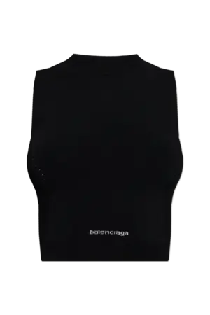Balenciaga Fitted Top - Black