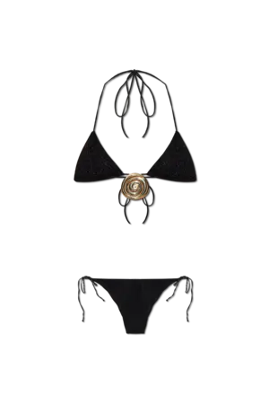 Oseree Two-piece Swimsuit With Lurex Thread - Black