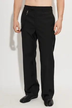 COURREGES Pants With Embroidered Logo