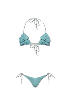 Oseree Two-piece Swimsuit With Lurex Thread - Blue