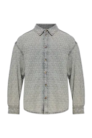 Emporio Armani Denim Shirt With 'vintage' Effect