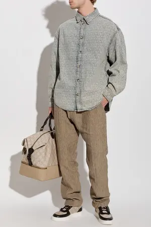 Emporio Armani Denim Shirt With 'vintage' Effect