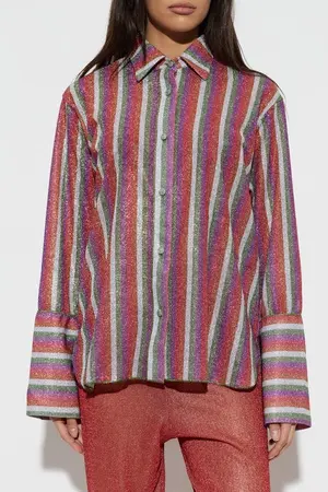 Oseree Shirt With Lurex Thread