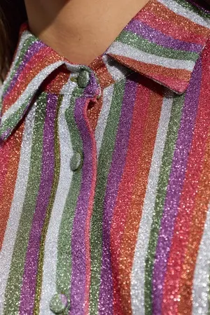 Oseree Shirt With Lurex Thread
