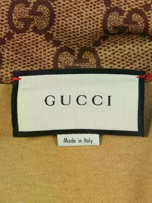 Gucci Gg Print Chevron Zip-up Sweatshirt