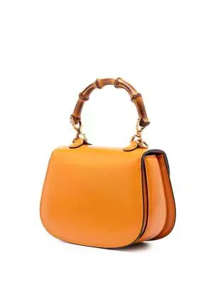 Gucci 1947 Bamboo Top Handle Bag Satchel - Orange