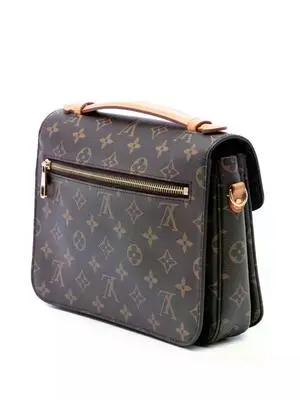 LOUIS VUITTON Monogram Pochette Metis Satchel - Brown