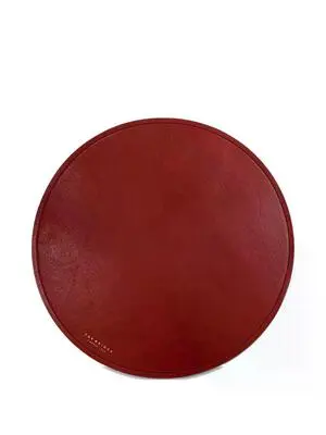 THE BRIDGE Logo-print Leather Placemat - Red