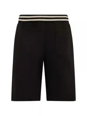 Paul & Shark Striped Trim Drawstring Shorts - Black