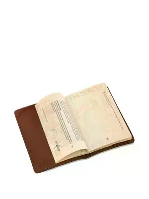 THE BRIDGE Life-style Logo-print Leather Passport Holder