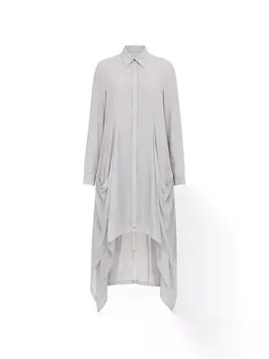 LA HAINE INSIDE US Asymmetric Draped Long Shirt