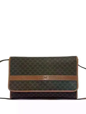 Celine Macadam Coated Canvas Blason Crossbody Bag