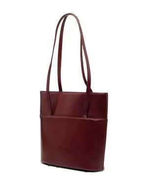 Burberry House Check Trimmed Leather Shoulder Bag