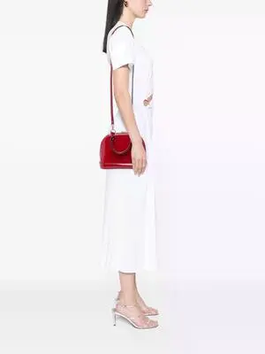 LOUIS VUITTON Monogram Vernis Alma Bb Satchel - Red