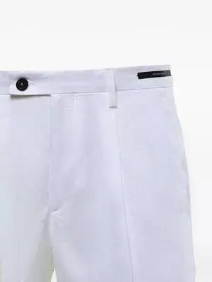 MICHAEL COAL Pleated Tailored Shorts - White