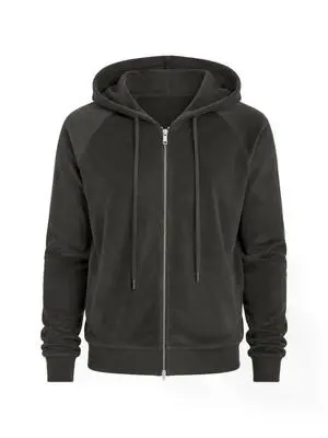 THOM KROM Raglan Sleeve Zip-up Hoodie