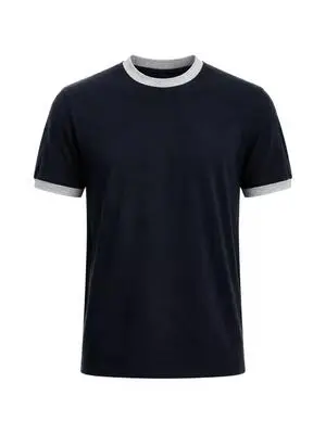 FRADI Contrast-trim T-shirt - Blue