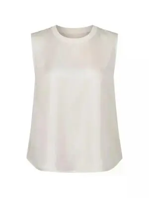 PATRICK ASSARAF Silk Crew-neck Tank Top
