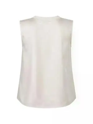 PATRICK ASSARAF Silk Crew-neck Tank Top