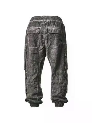 THOM KROM Acid-wash Drawstring Cargo Pants