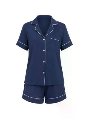Eberjey Gisele Relaxed-fit Pajamas - Blue