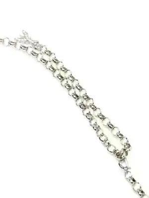 Patrizia Pepe Crystal-embellished Chain Belt