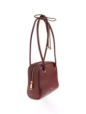 Furla Poppy Leather Shoulder Bag - Red