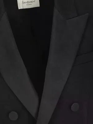 Saint Laurent Grain De Poudre Double-breasted Jacket
