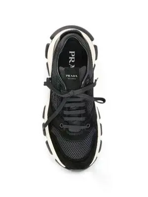 Prada Panelled Logo Patch Sneakers